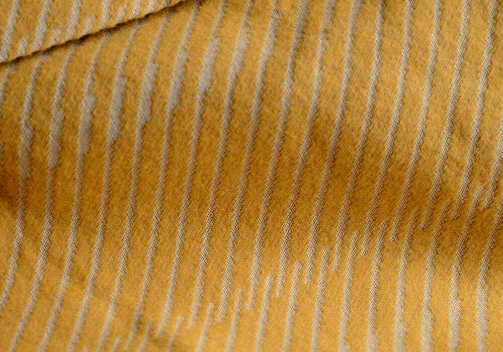 Patterned Bedspreads | Beige or Ochre | Natural Bed Company