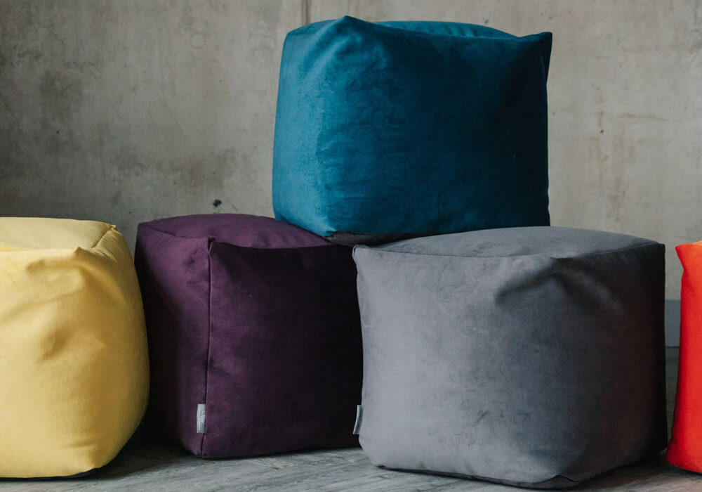 Velvet Covered Stools | Bedroom Furniture | Natural Bed Company