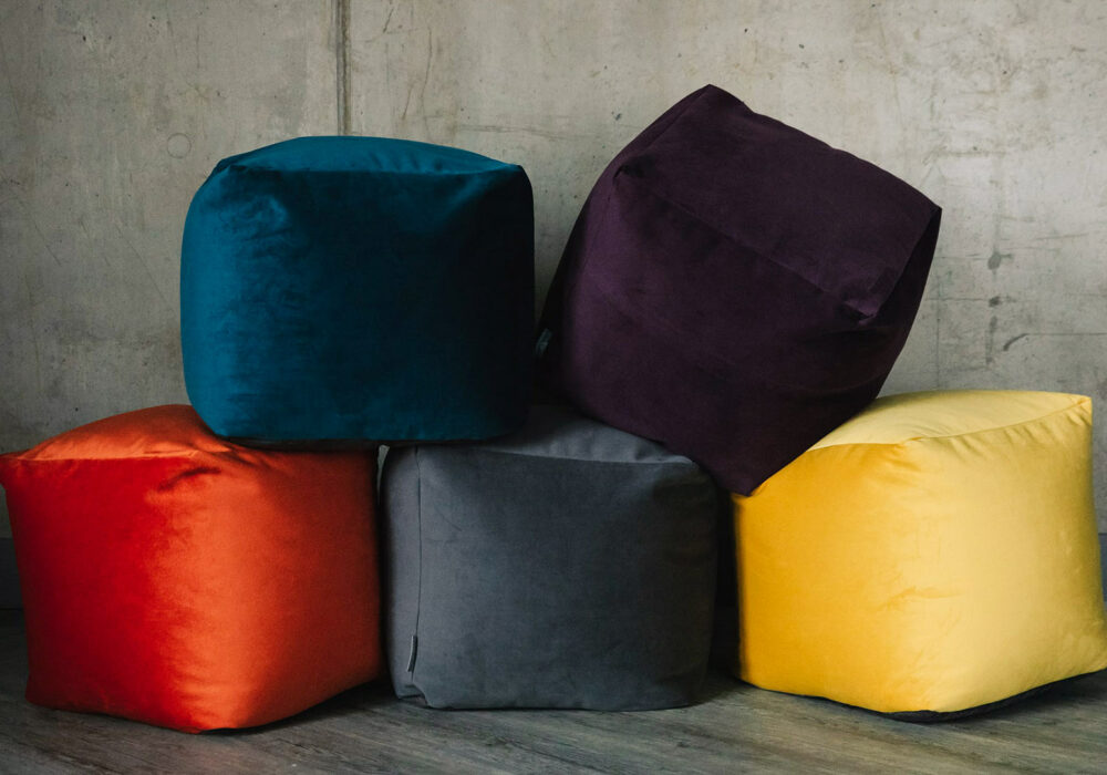 Velvet Covered Stools | Bedroom Furniture | Natural Bed Company