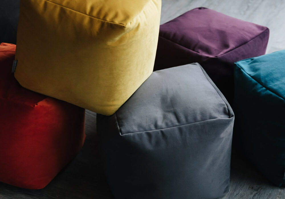 Velvet Covered Stools | Bedroom Furniture | Natural Bed Company