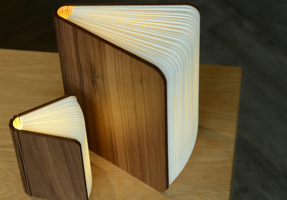 Extra Large Book Light in Walnut | Lighting | Natural Bed Company