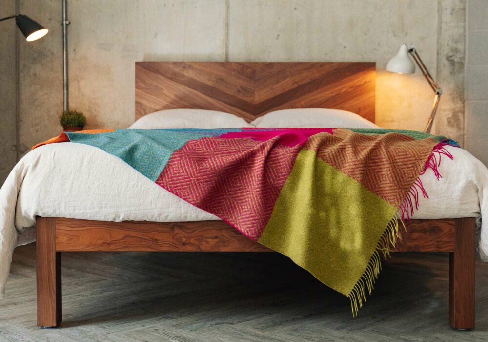 Colourful Merino Lambswool Throws | Natural Bed Company