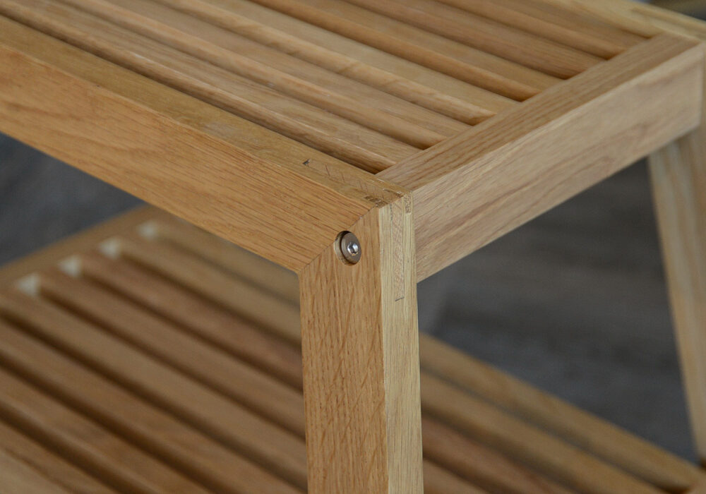 Solid Oak Step Stool - Natural or Dark Oak | Natural Bed Company