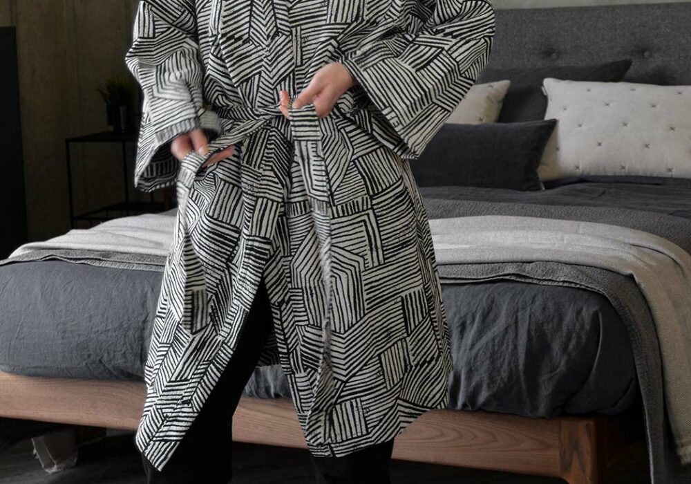 Donna Wilson Robe | Zig-Zag | Natural Bed Company